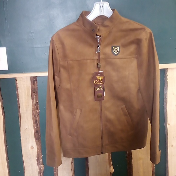 GA milano | Jackets & Coats | Brand New With Tags Ga Milano Jacket Tan ...